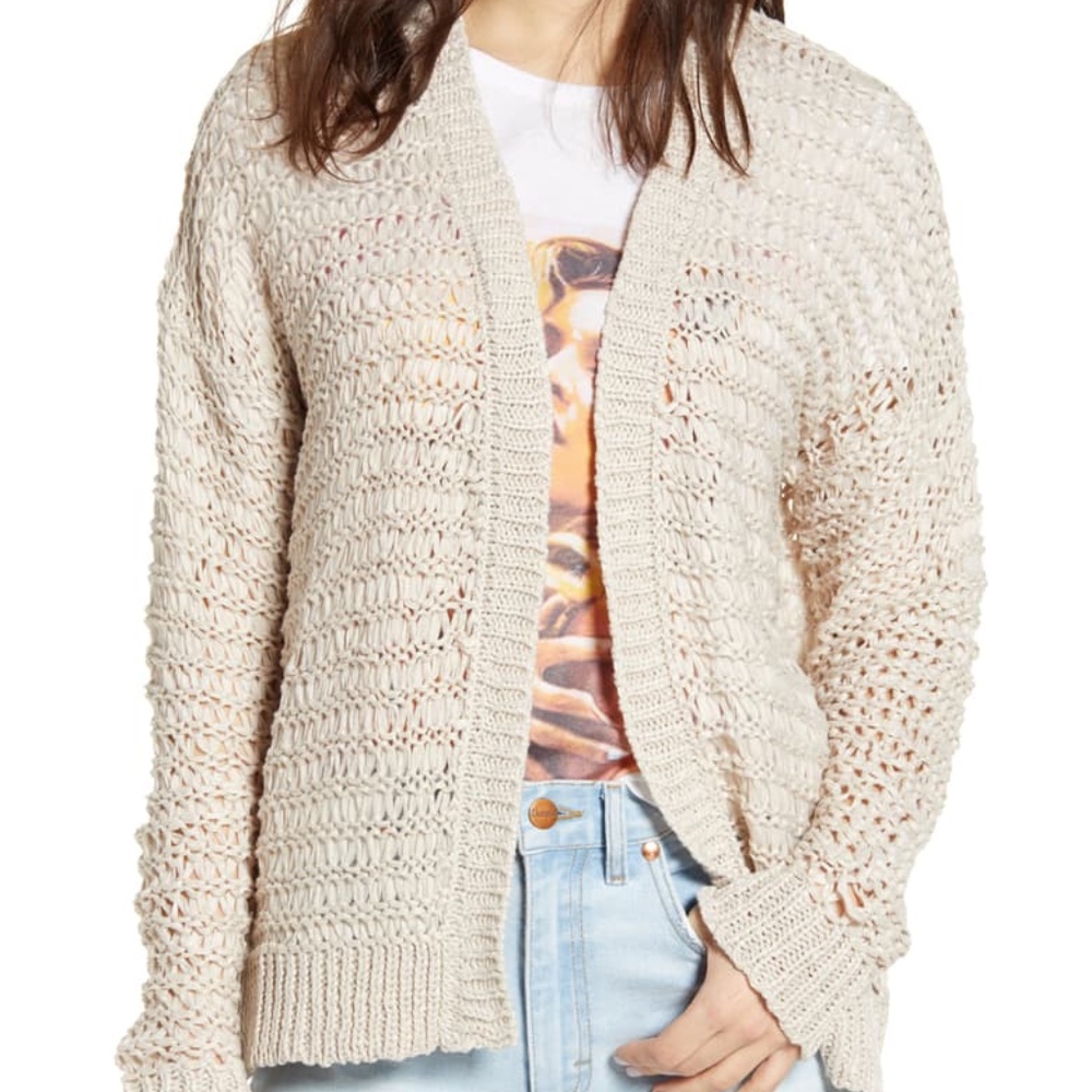 Open Stitch Cardigan - Gem